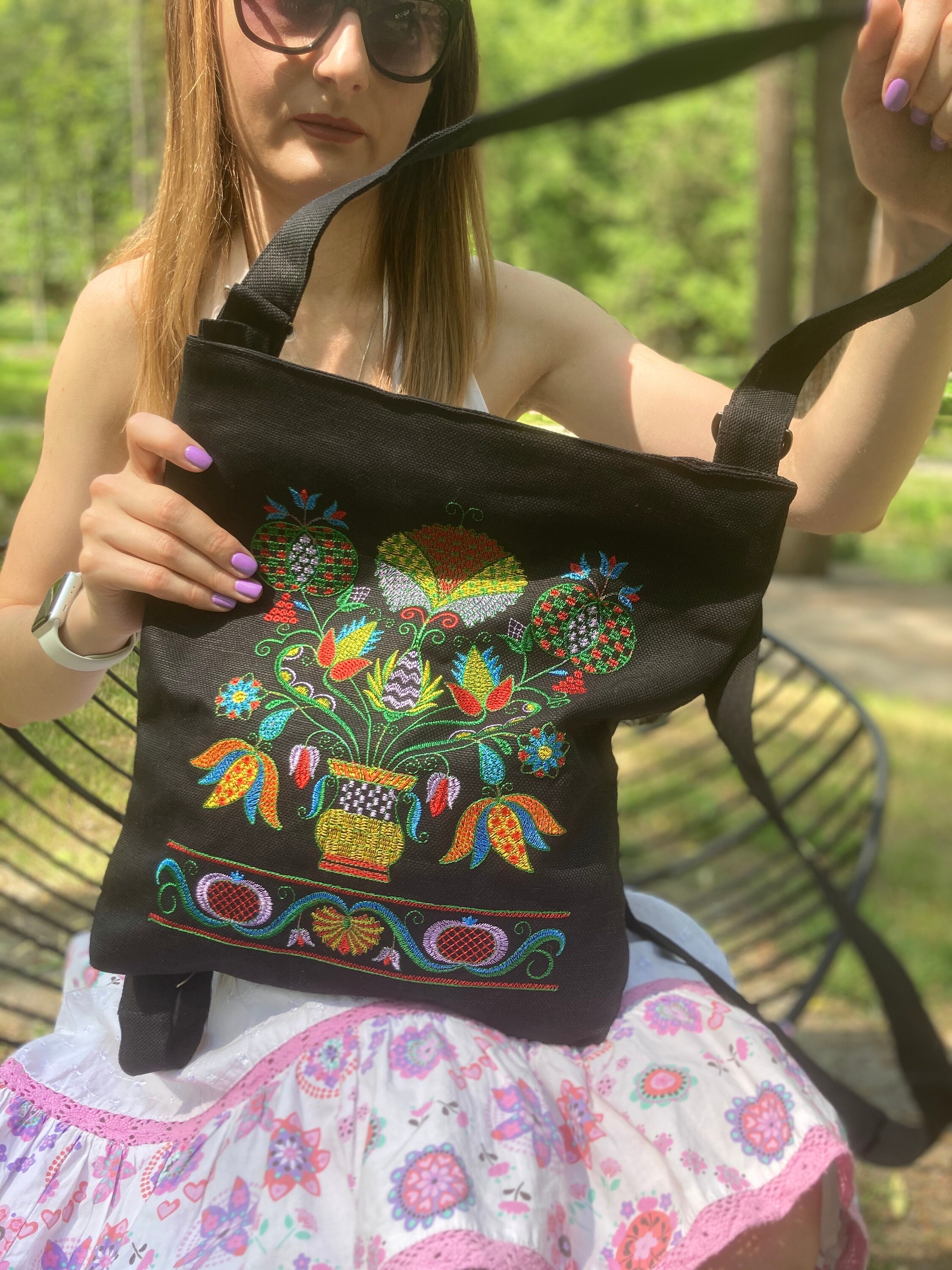 Black Backpack Purse Boho Mini Backpack Purse for Women | Etsy