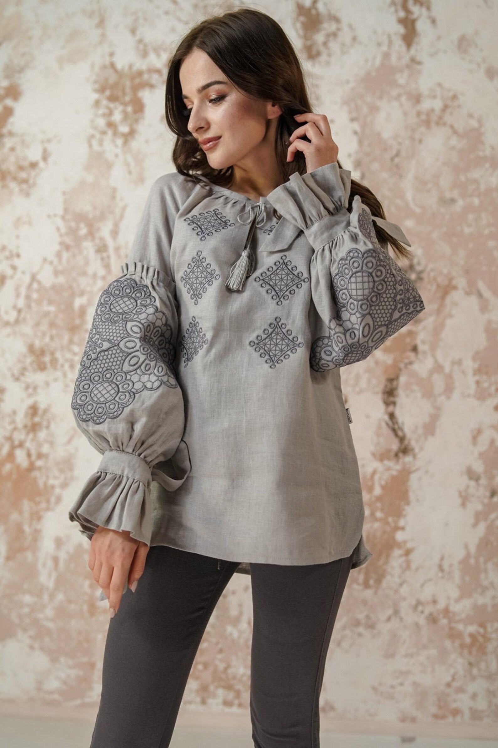 Renaissance Top Linen Peasant Blouse Cottagecore Blouse - Etsy