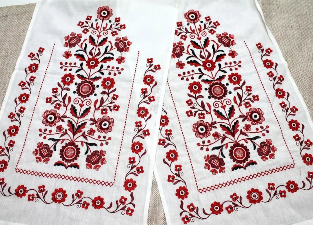 Ukrainian Ritual Towel, Slavic Rushnyk, Ukrainian Wedding Rushnyk With ...