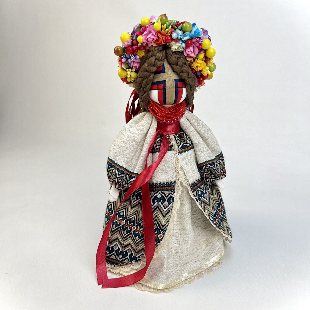 Ukraine Doll Motanka, Handmade Art Ethnic Doll, Guardian Doll ...