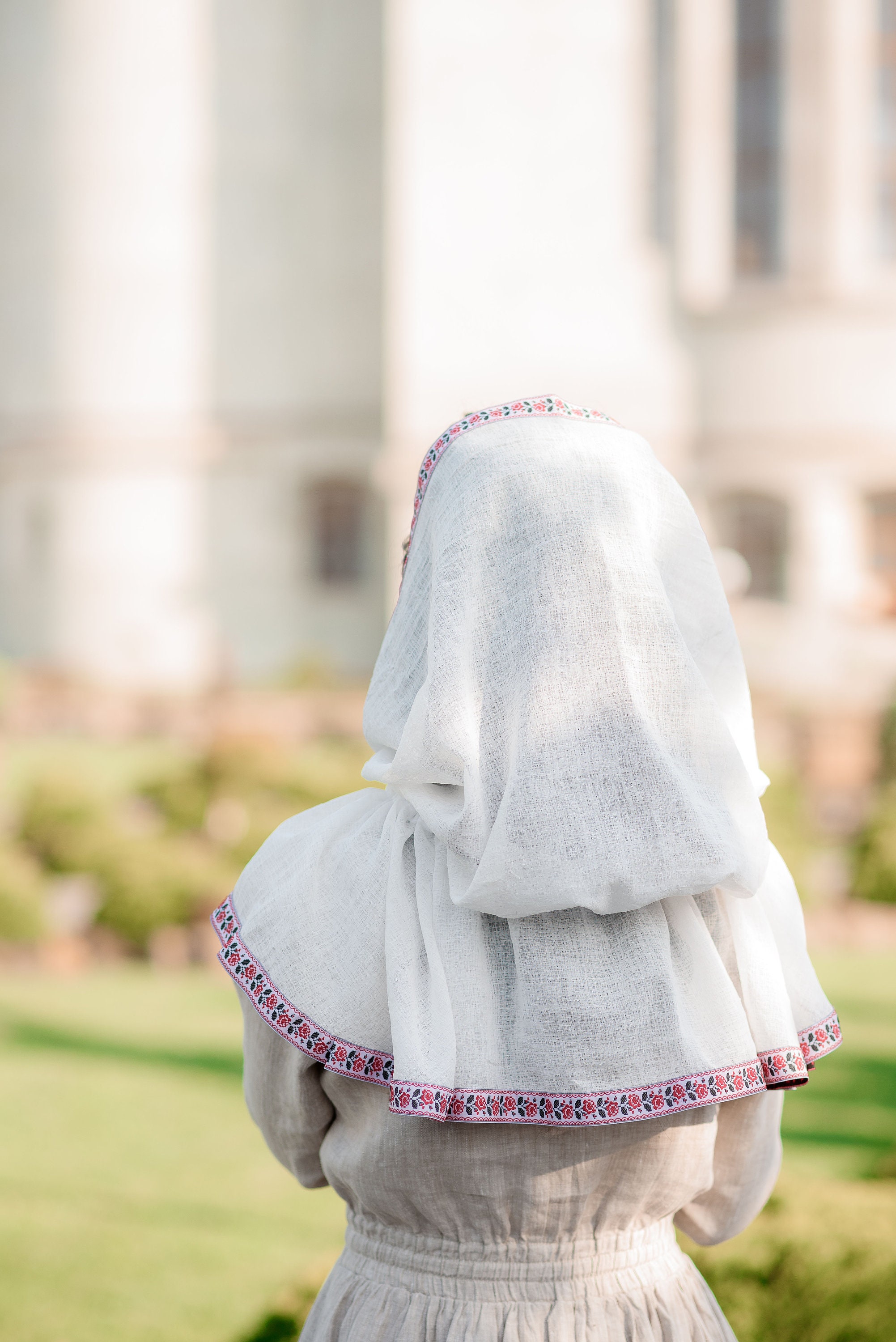 Linen Chapel Veil for Mass, Catholic Mantillas and Veils, Orthodox ...