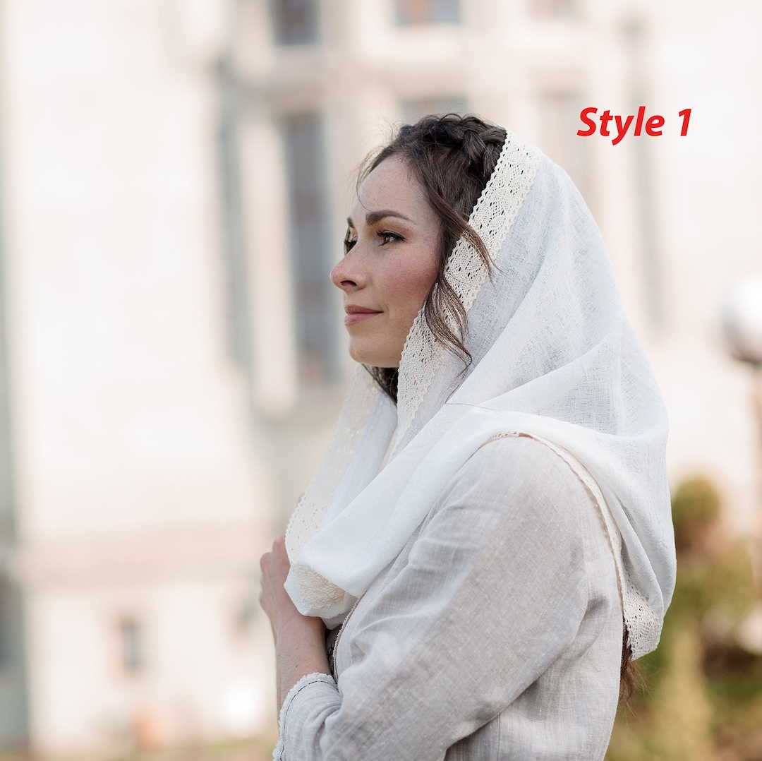 Lace Catholic Chapel Veil for Mass, Infinity Mantilla Church Veil ...