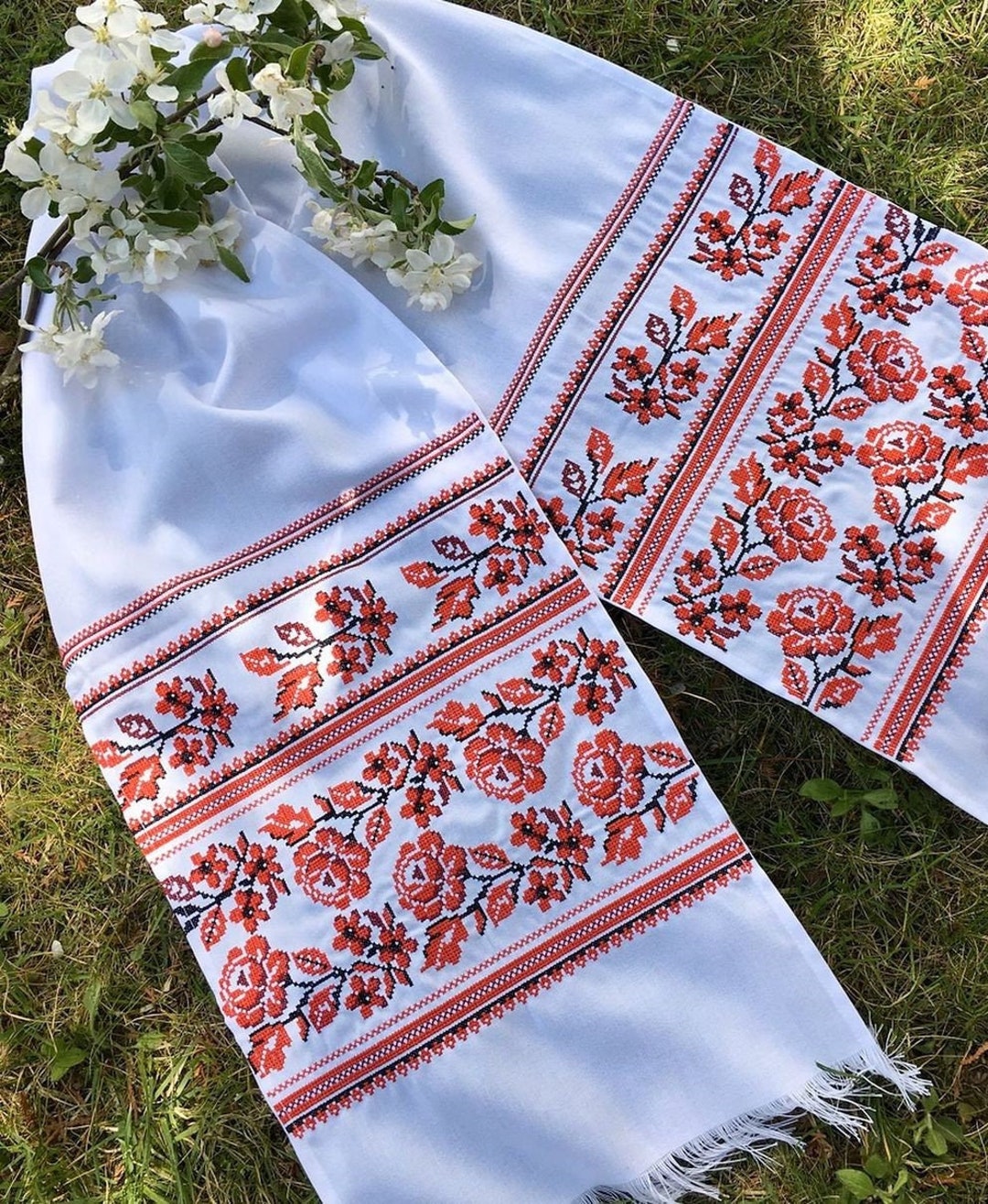 Ukrainian Wedding Rushnyk Traditional, Embroidered Wedding Rushnyk ...