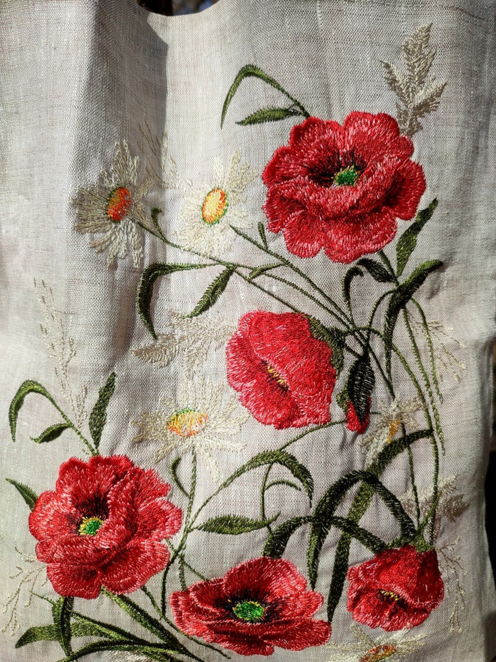 Daisy Flower Tote Bag, Poppy Tote Bag, Large Tote Bag, Floral Bag ...