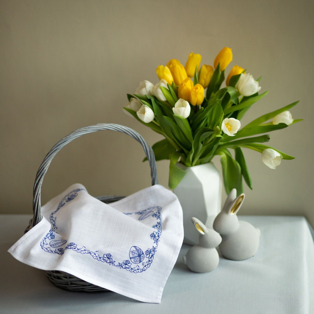 Orthodox Easter Basket Covers, Embroidered Easter Napkin, Easter Home ...