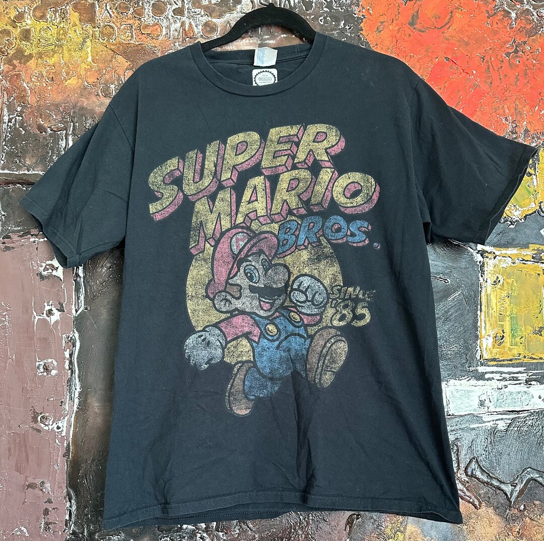 Vintage Super Mario Bros T-shirt Large - Etsy