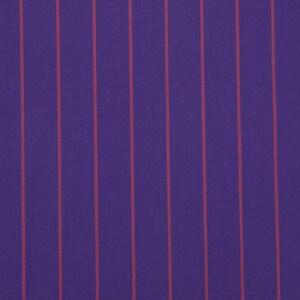 Purple Red Stripe Fabric by the Yard, Violet Pink Crisp Italian Cotton ...