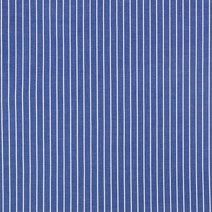 Classic Thin Blue Stripe Fabric, Blue White Pinstriped Cotton Shirting ...
