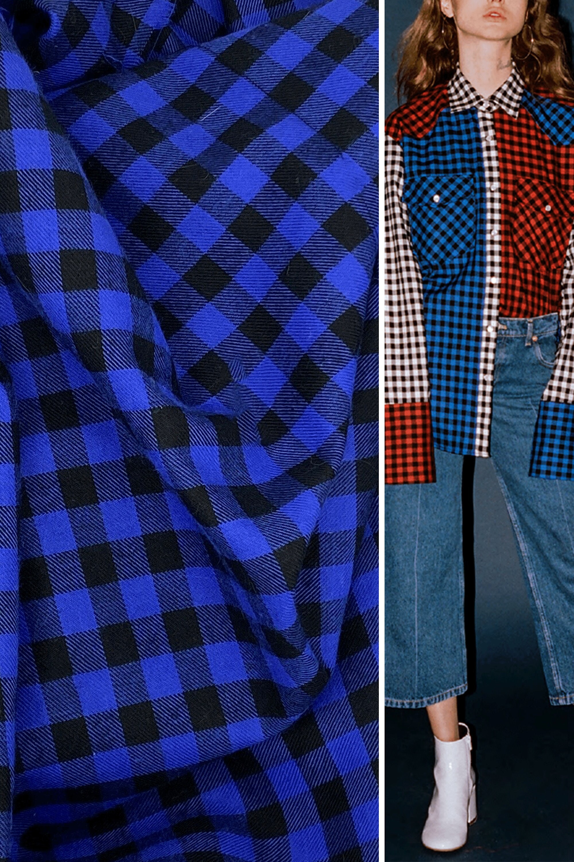 Black Check Shirt - Etsy