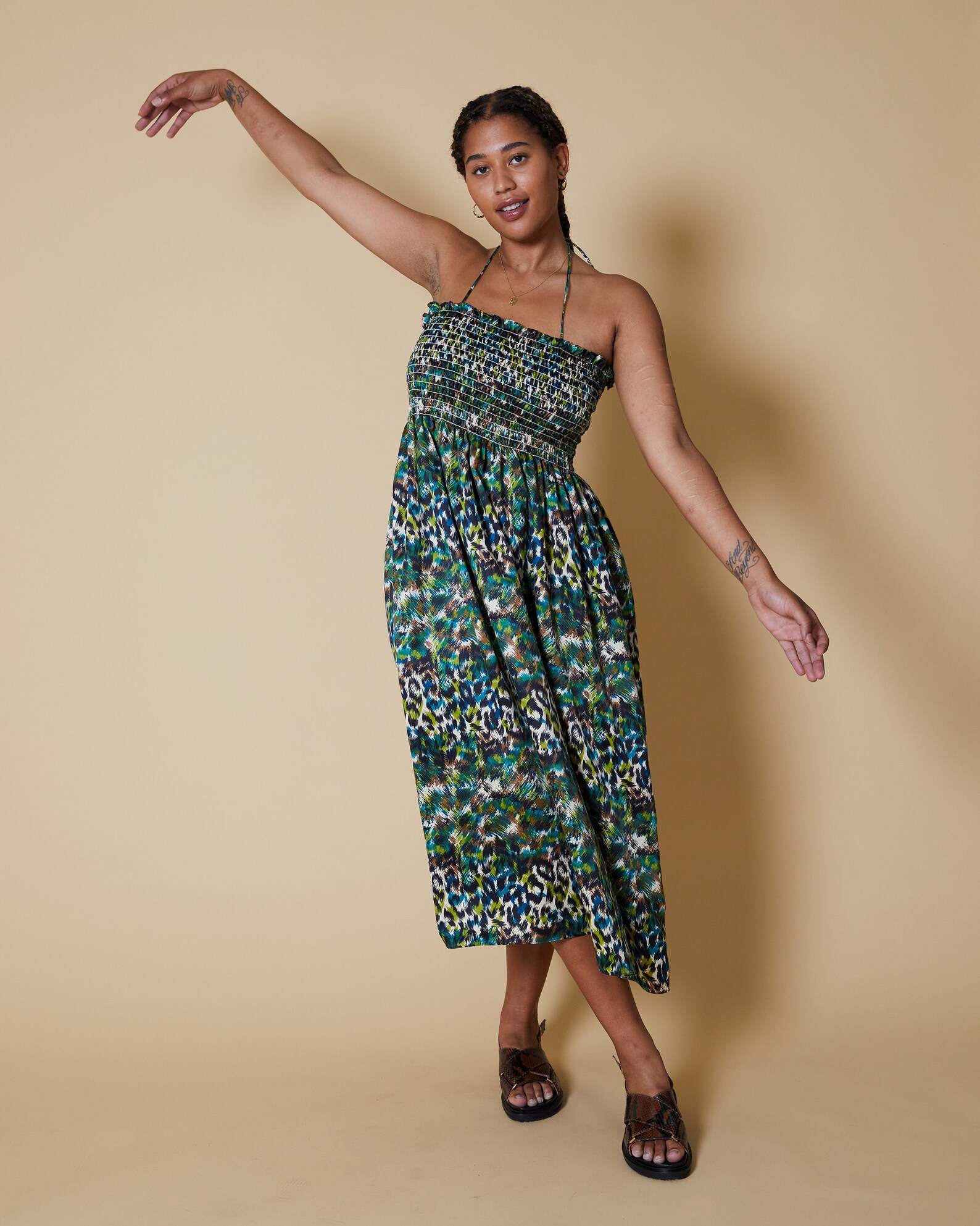 Halter House Dress With Pockets Precut Sewing Kit Shirred | Etsy