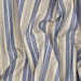 Vintage-inspired Indigo Blue Striped Cotton Fabric for Sewing, Home ...