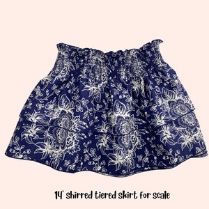 Blue Floral Fabric, Decorative Stylized Navy Jacobean Flower Print ...