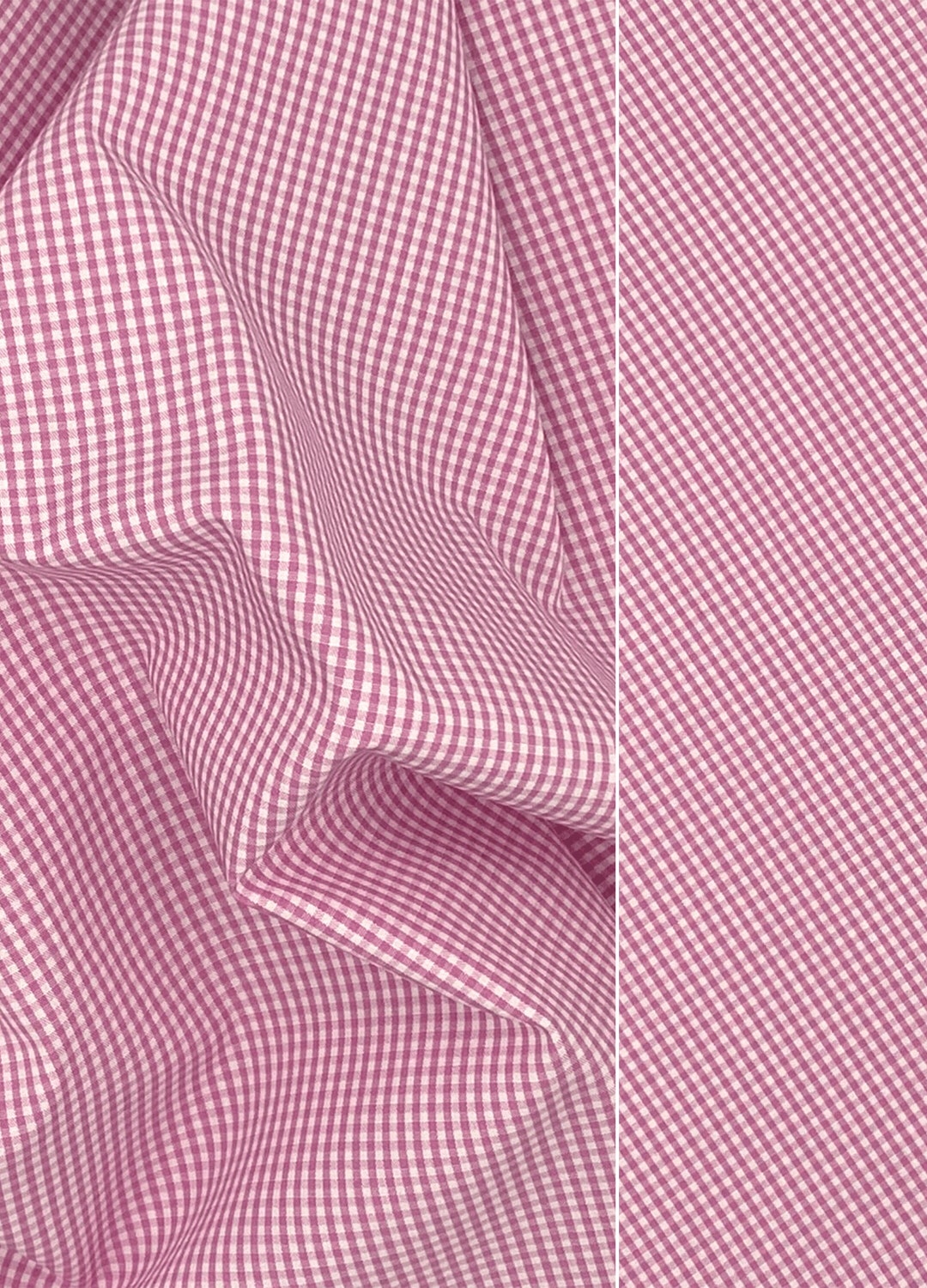 Pink Gingham Fabric, Tiny Mini Micro Scale 1/16 Small Gingham Check ...