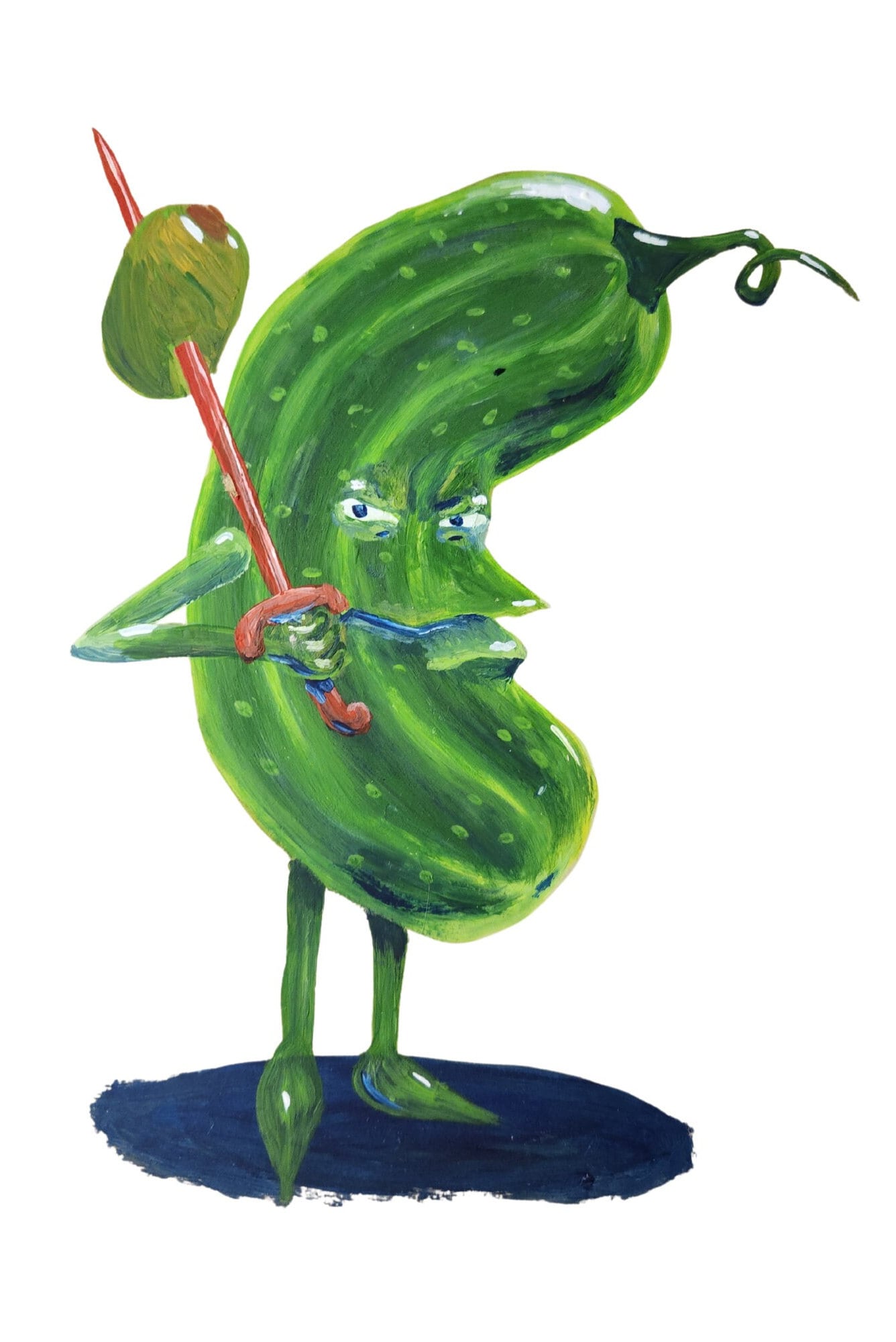 Digital Print, Grumpy Pickle, Funny Picture, Bar Decor - Etsy