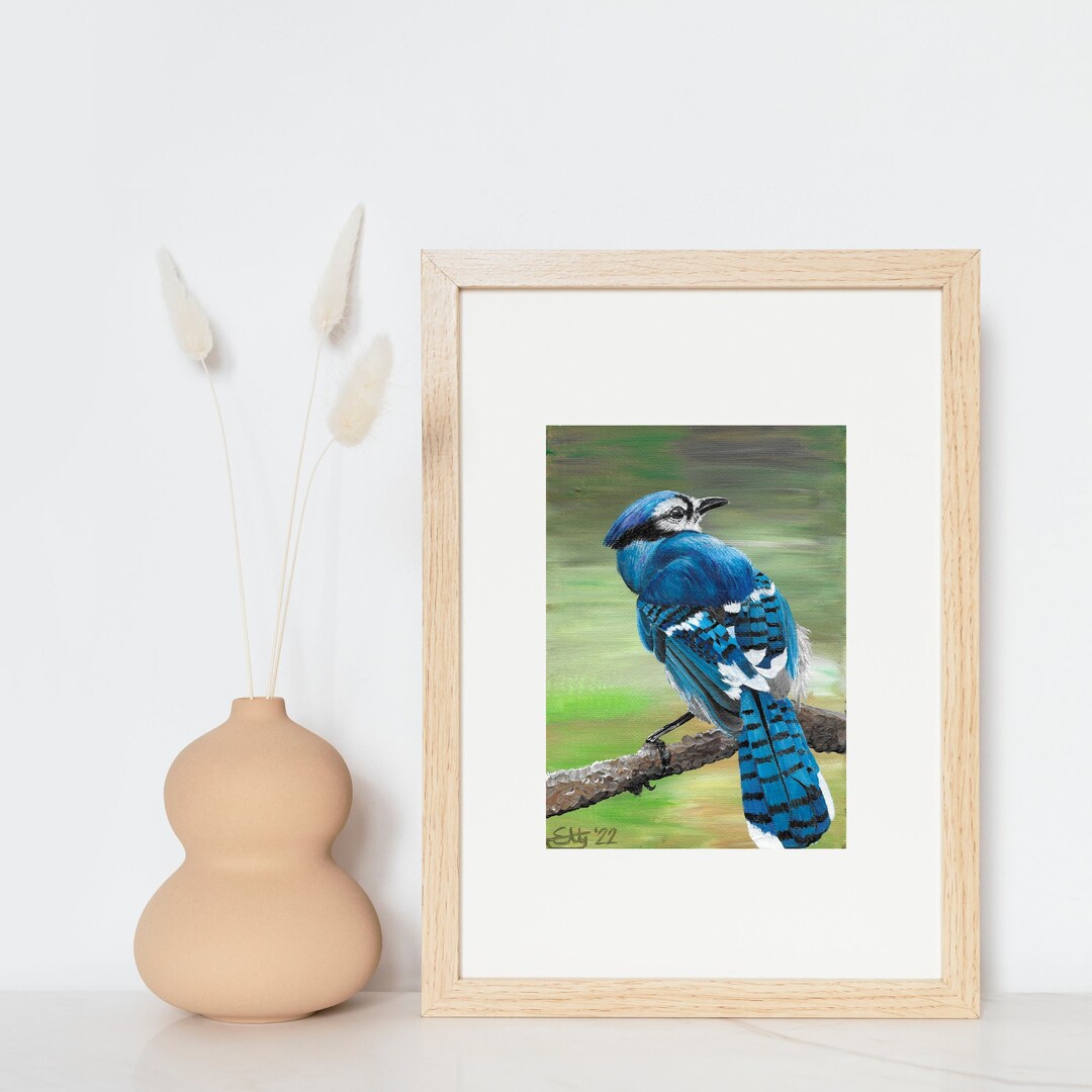 Digital Printable | Blue Jay | Wall Art | Room Decor - Etsy