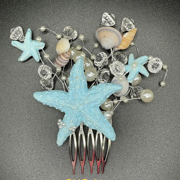Starfish Hair Comb - Etsy