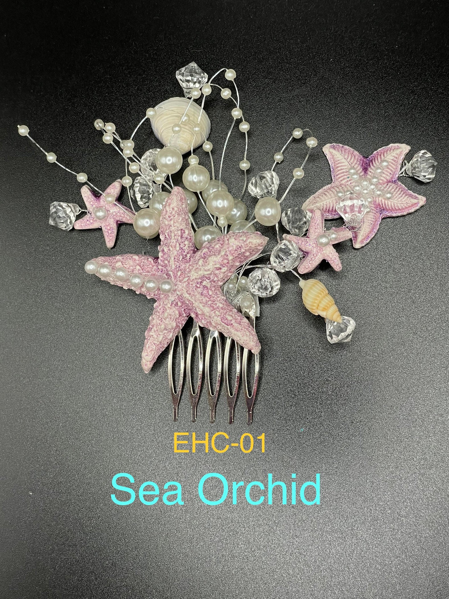 Wedding Seashell Starfish Hair Comb Mermaid Hair Comb Sea - Etsy