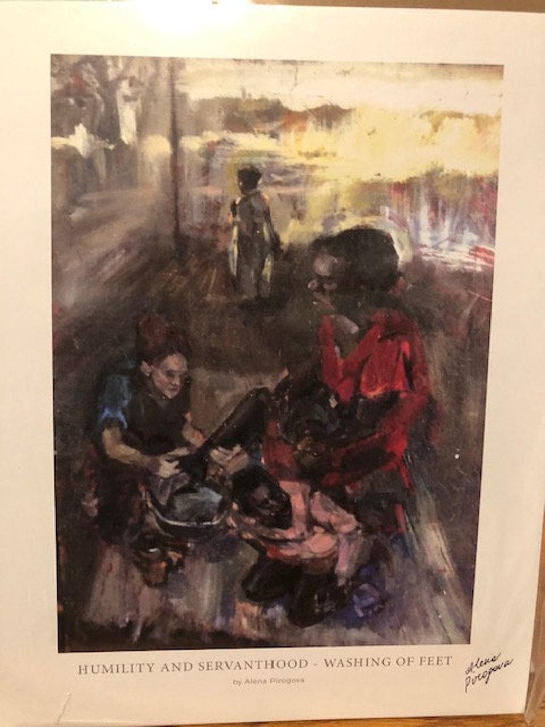 Print: Humility and Servanthood Washing of Feet - Etsy