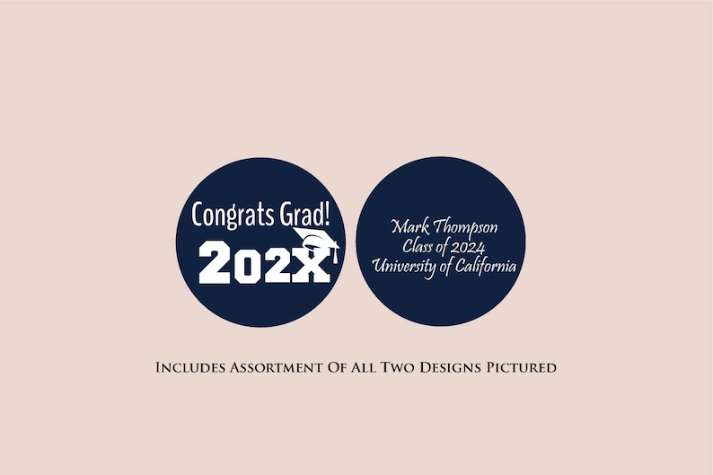 Personalized 108 Pcs Graduation Labels for Reese Mini Cups Favors ...