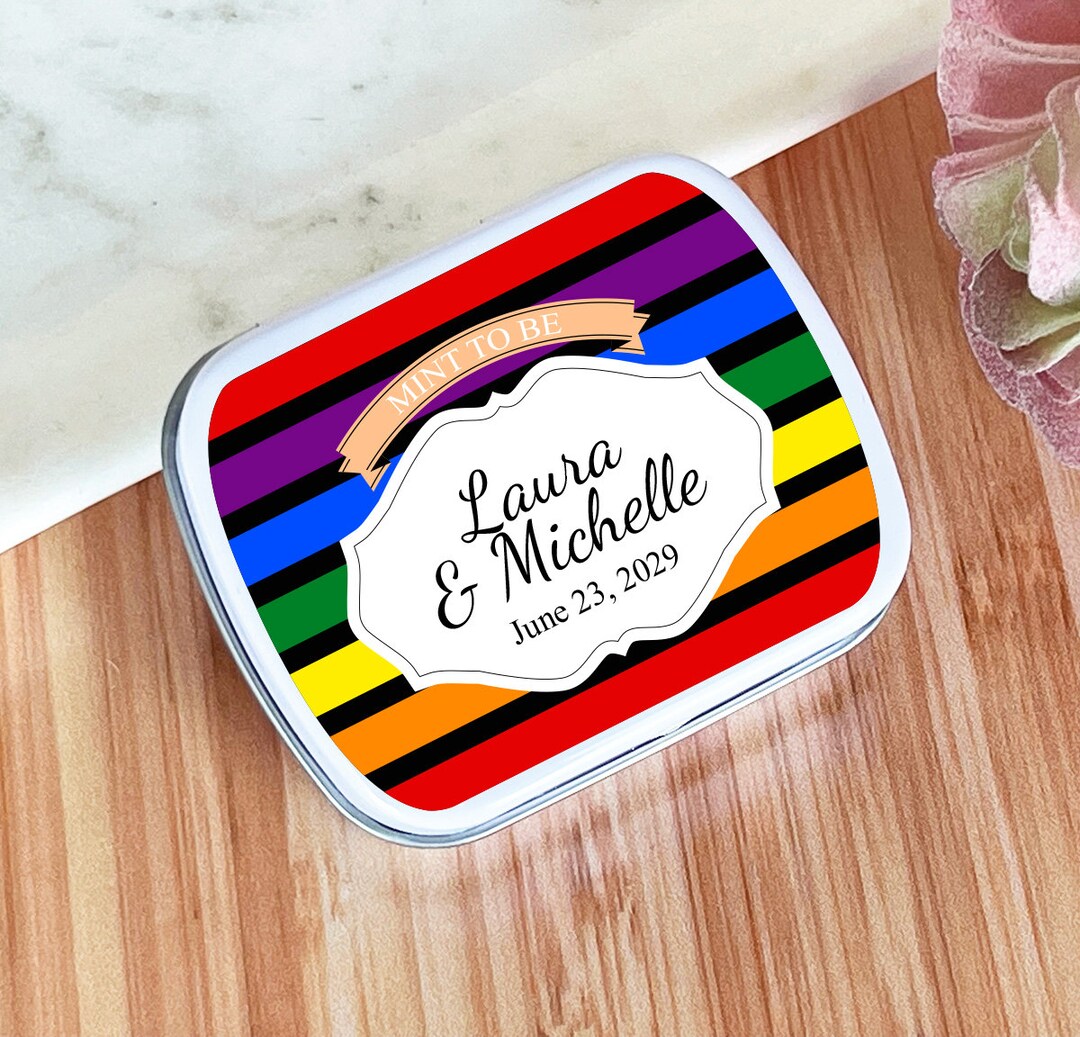 Personalized 12 Pcs Mint to Be White Mint Tin Containers With Labels ...