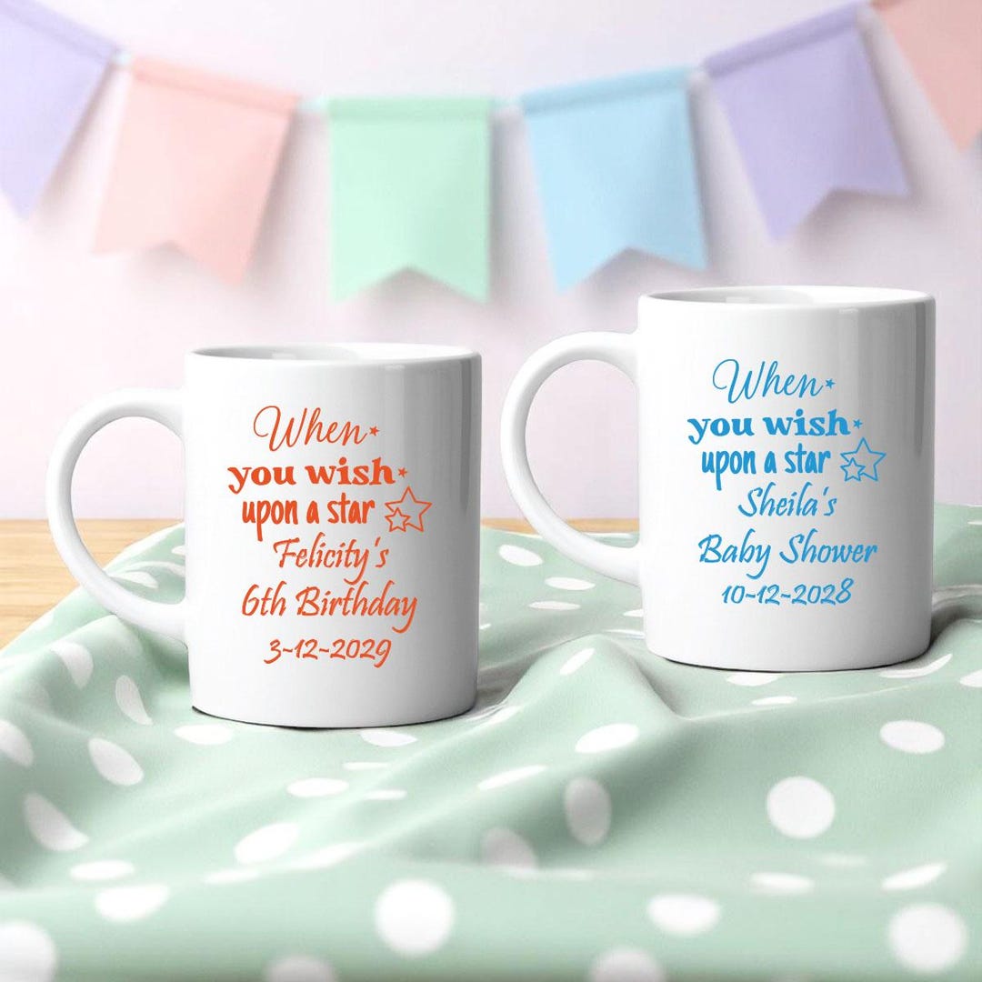Personalized 12 Pieces Printed Ceramic White Coffee Mug Favor, When You ...