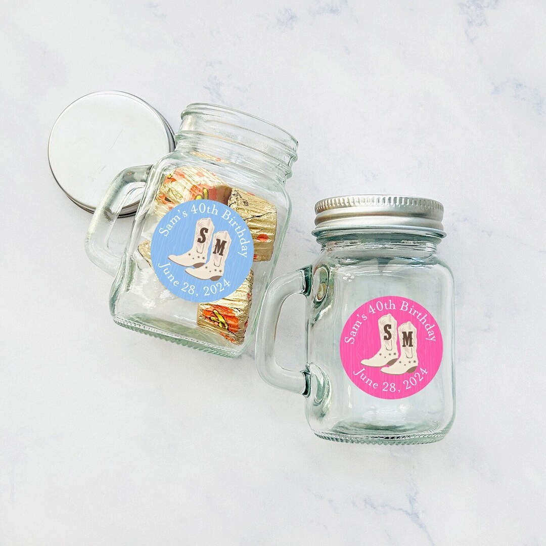 Personalized 12 Pieces Cowboys Boots Initials Labels With Labels With ...