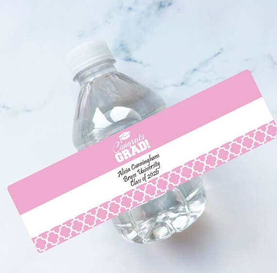 Personalized 16 PCS Graduation Water Bottle Stickers | Etsy