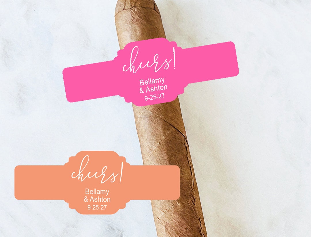 Custom Cigar Bands, Personalized 15 Pieces Cheers for Cigars Bands ...