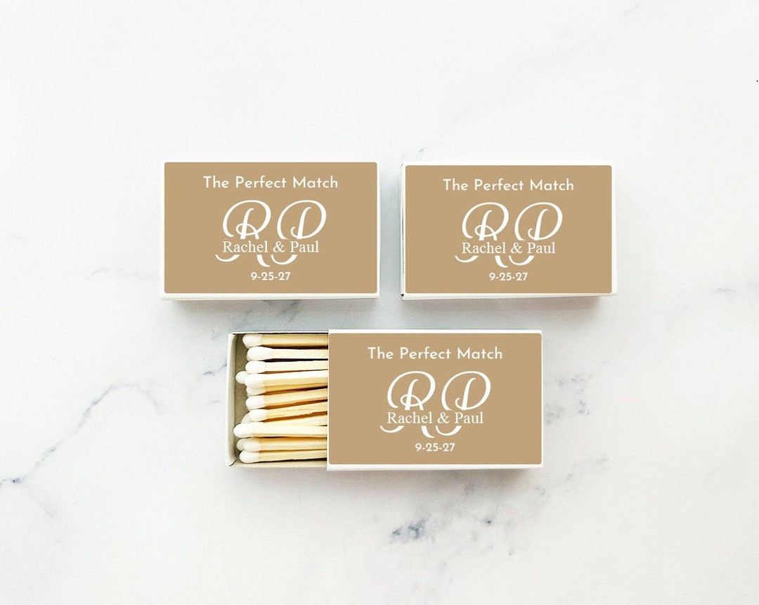 The Perfect Match Party Favors, Personalized 50 Pcs the Perfect Match ...
