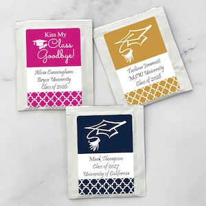 Personalized 30 Pcs Graduation Tea Party Favors, Class of Party Tea ...