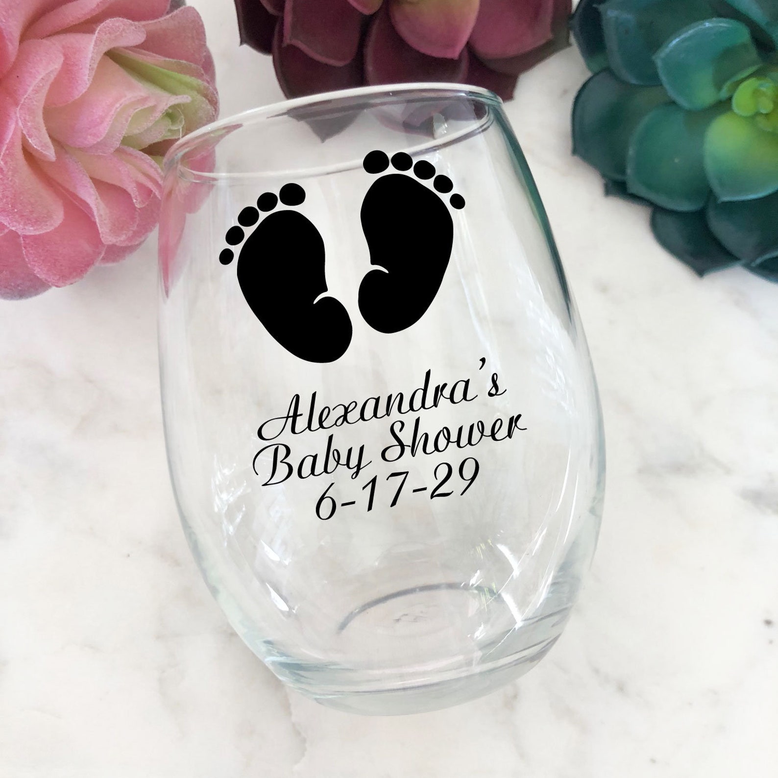 Personalized 24 Pieces Baby Feet Baby Shower Personalized | Etsy