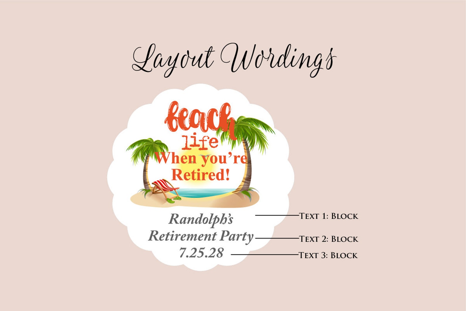Personalized 50 Pieces Beach Life When You're Retired Match Favors ...