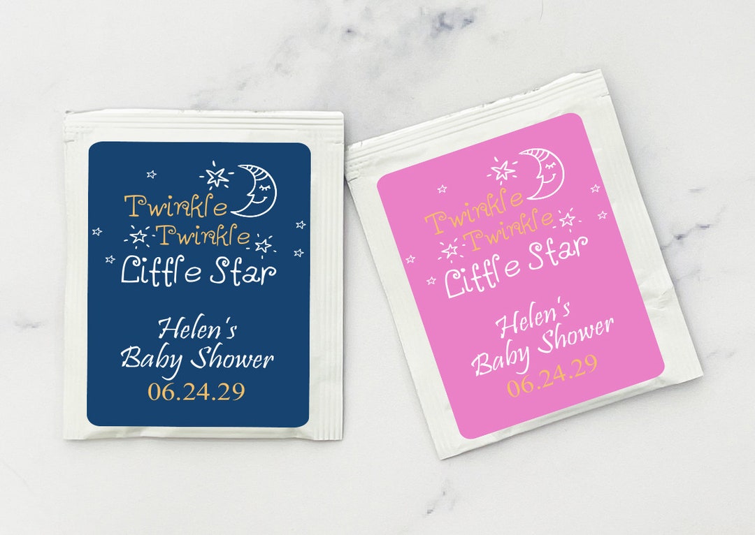 Personalized 30 Pcs Twinkle Twinkle Little Star Tea Party Favors, Baby ...