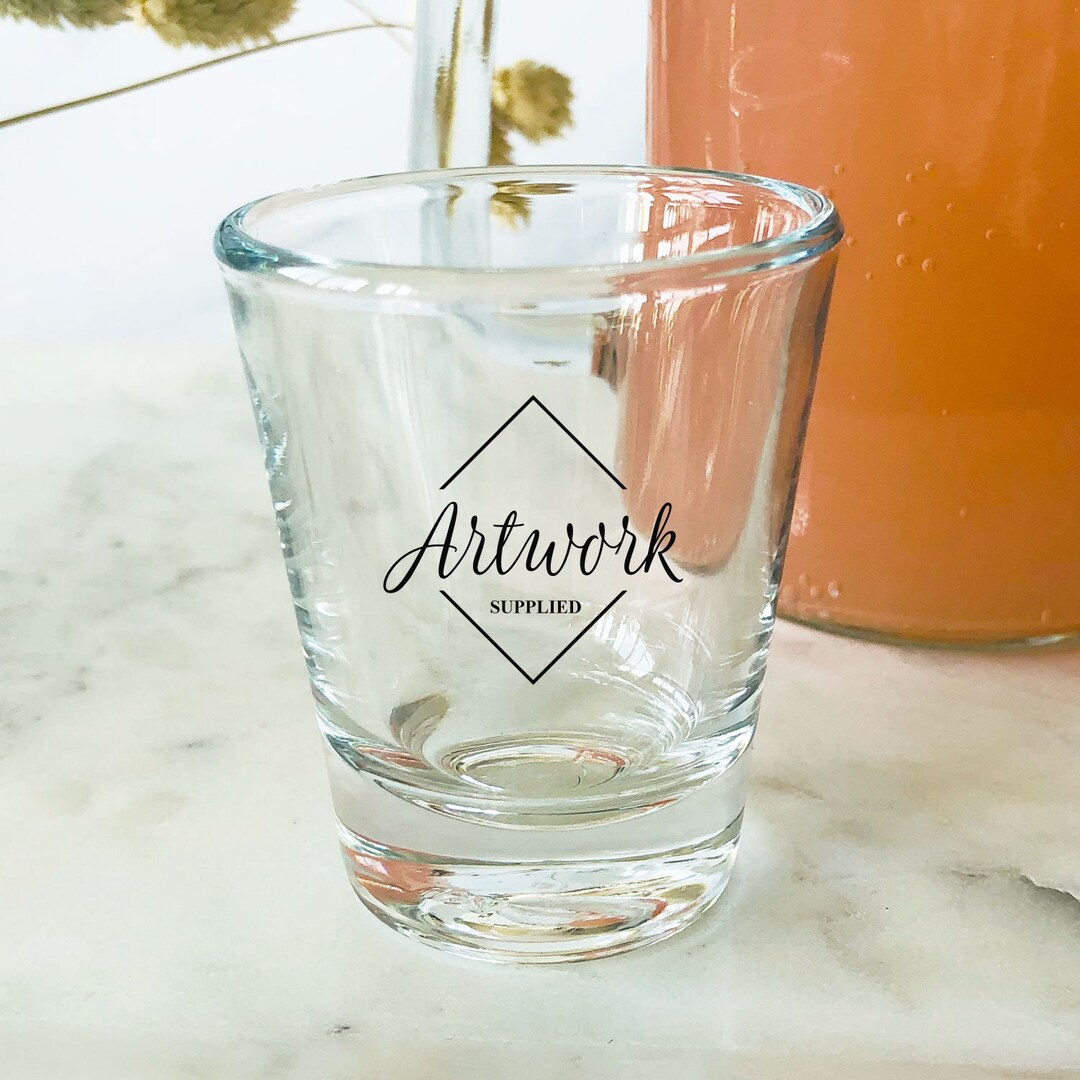 Personalized 24 Pieces - Proof (1) Included - Printed Shot Glass Favors ...