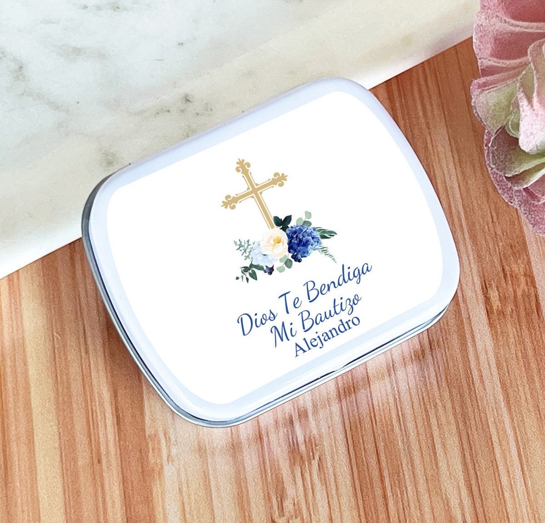 Personalized 8 Pieces Cross Baptism Confirmation Communion Mint Tins ...