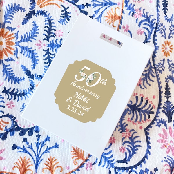50th Anniversary Sticker - Etsy