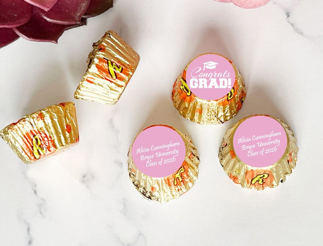 Personalized 108 Pcs Graduation Labels for Reese Mini Cups - Etsy