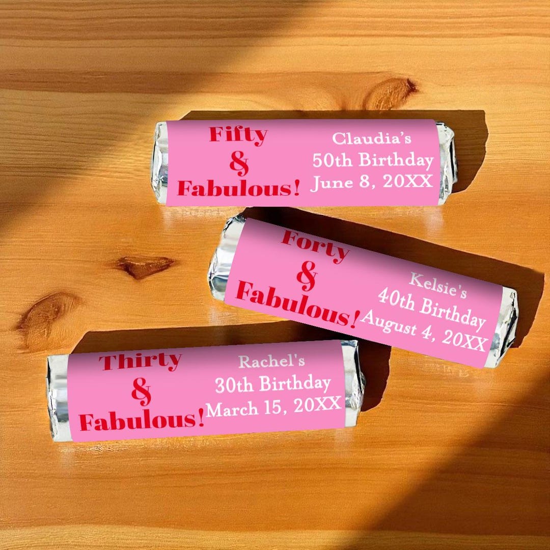 Personalized 12 Pieces Custom Age and Fabulous Breath Savers® Mints ...