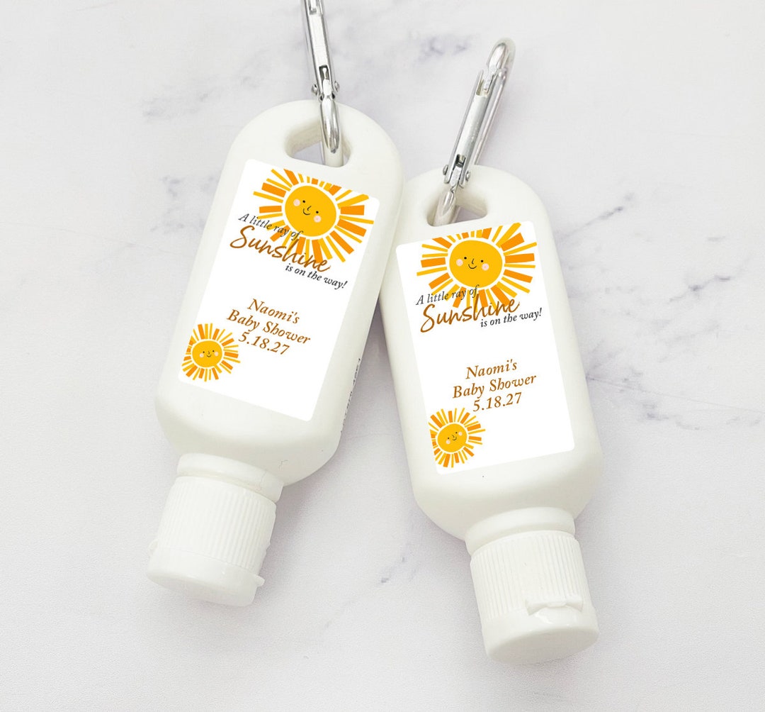 Personalized 6 Pieces A Little Ray of Sunshine is on the Way Mini ...