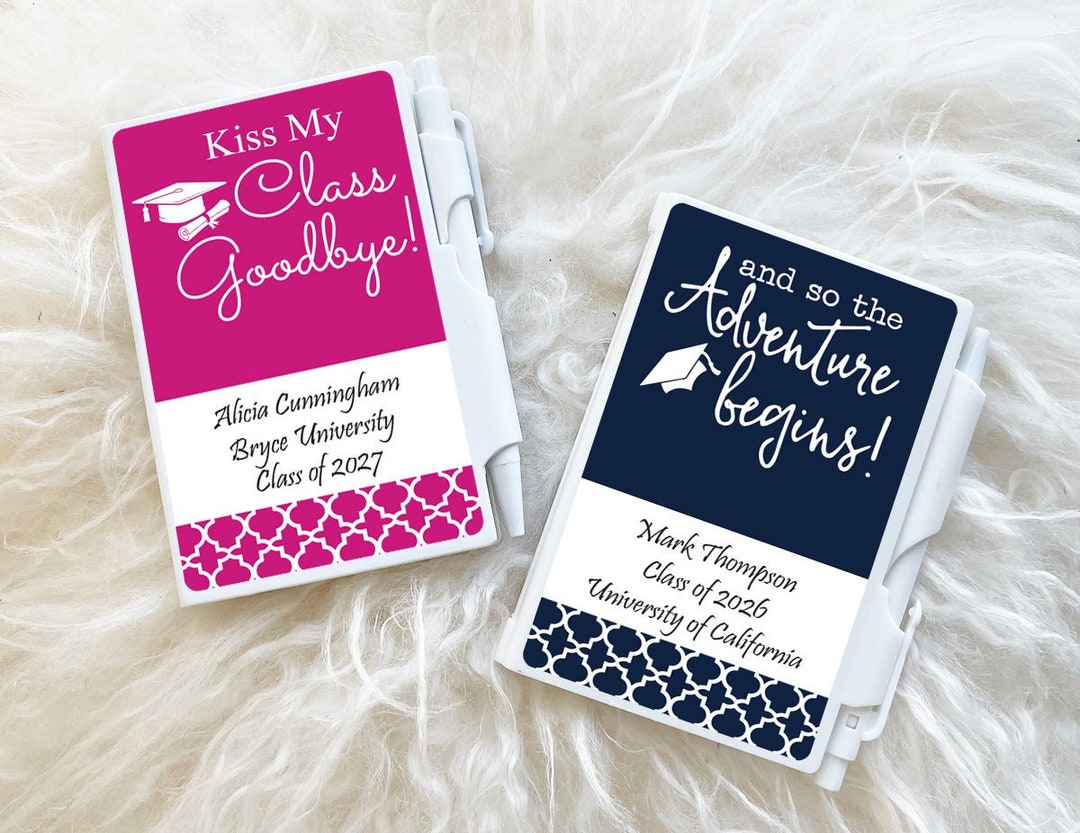 Personalized 12 Pieces Graduation Notebook Favors DESIGN-MG23 ...