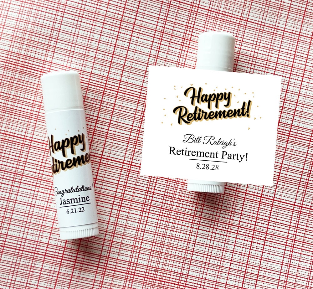 MG825 Retirement Container Box Favors Personalized 12 Pieces Happy ...