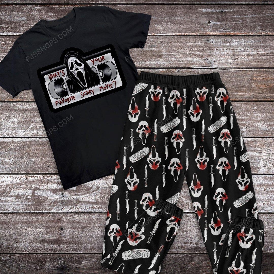 What's Your Favorite Scary Movie Halloween Pajamas Set, Character ...