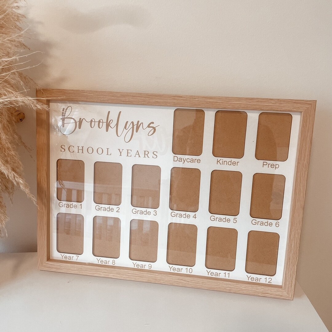 School Years Frame for School Kinder Daycare Photos - Etsy