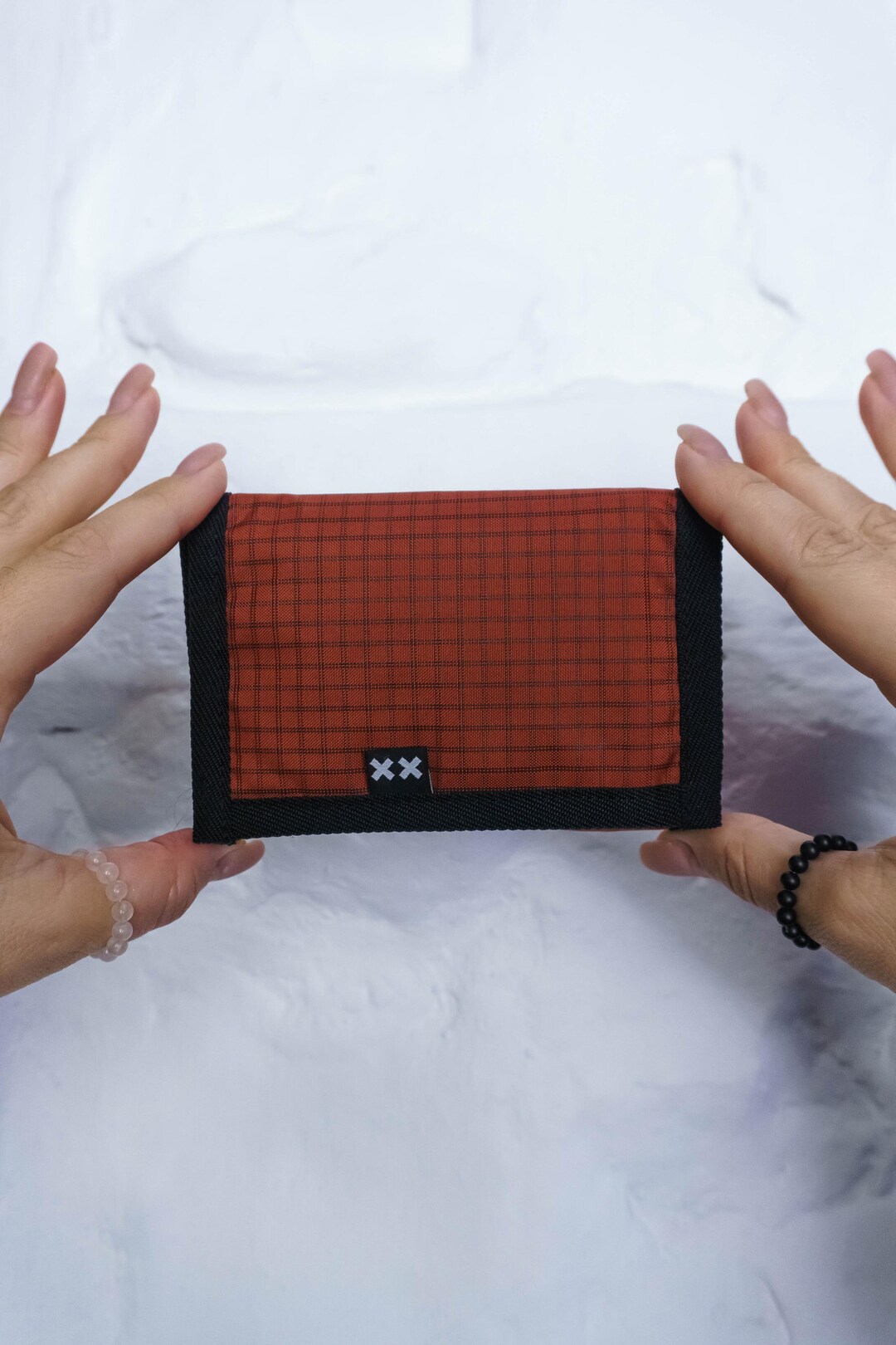 Red Wallet With Department for Coins, Credit Card Holder, Business Card ...