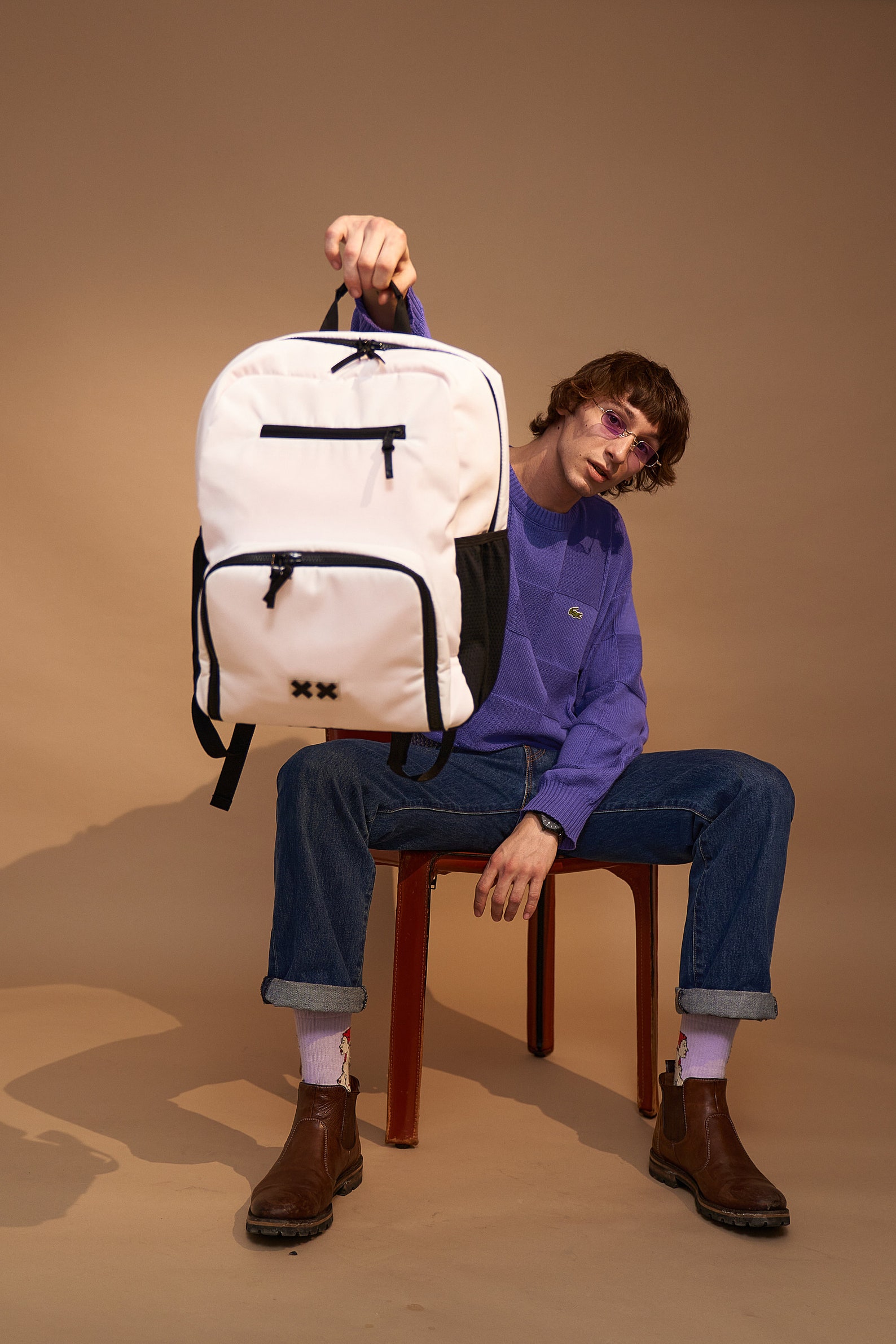 High Vision Backpack, Reflective Rucksack for Cyclist, Roomy Messenger ...