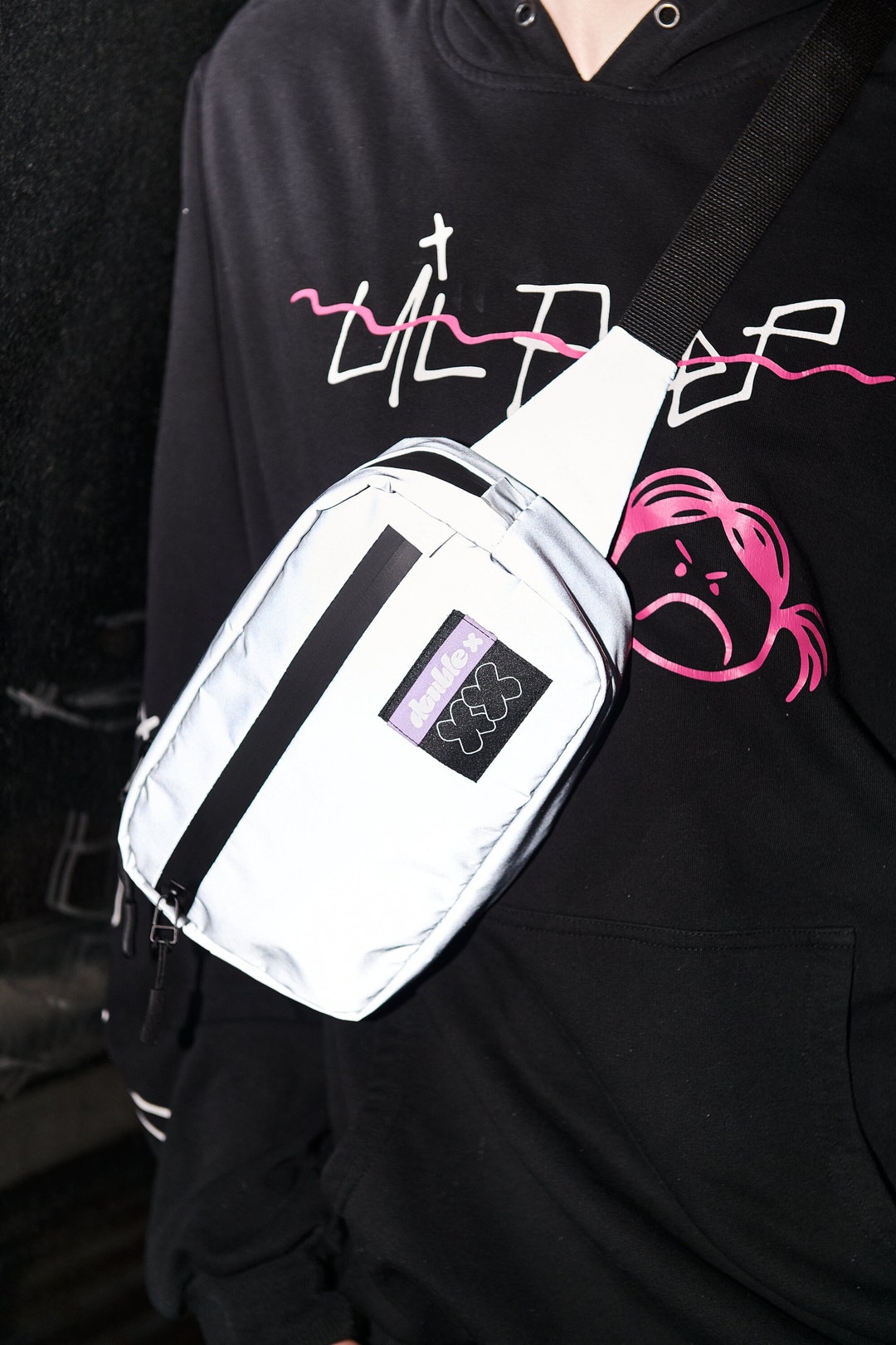 Small Crossbody Bag, Reflective Festival Waist Pack, Rave Fanny Pack ...