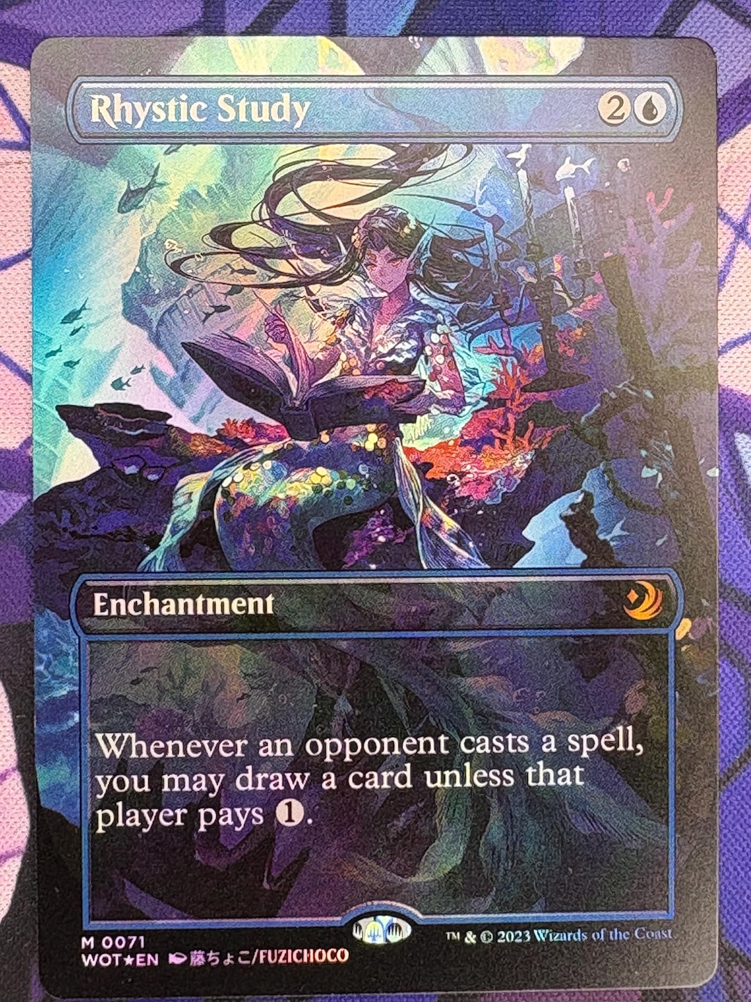 Rhystic Study (PROXY) FOIL - Etsy