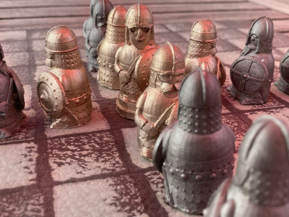 Hnefatafl Piece Set 7 X 7 - Etsy