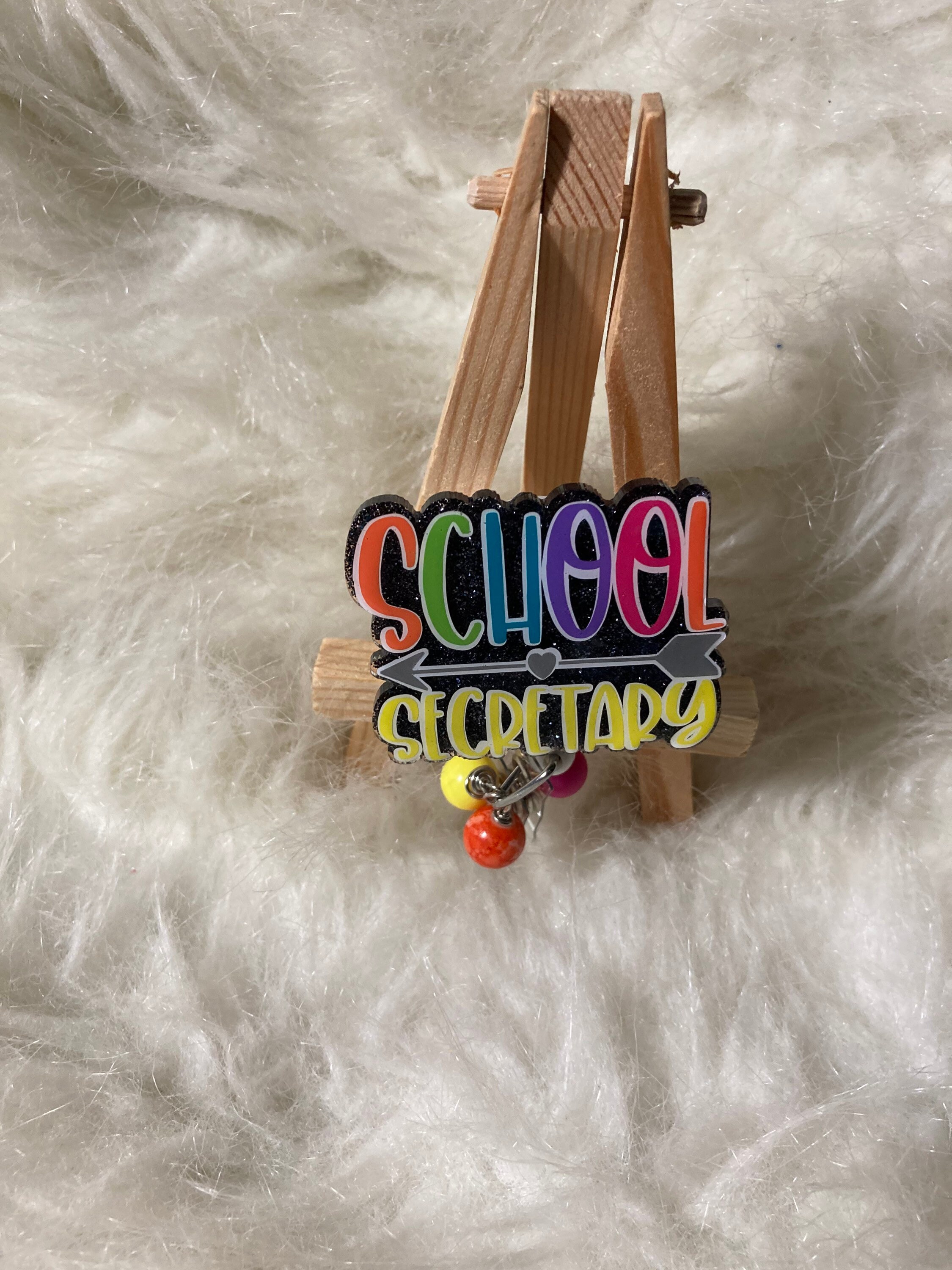 School Secretary Badge Reel - Etsy