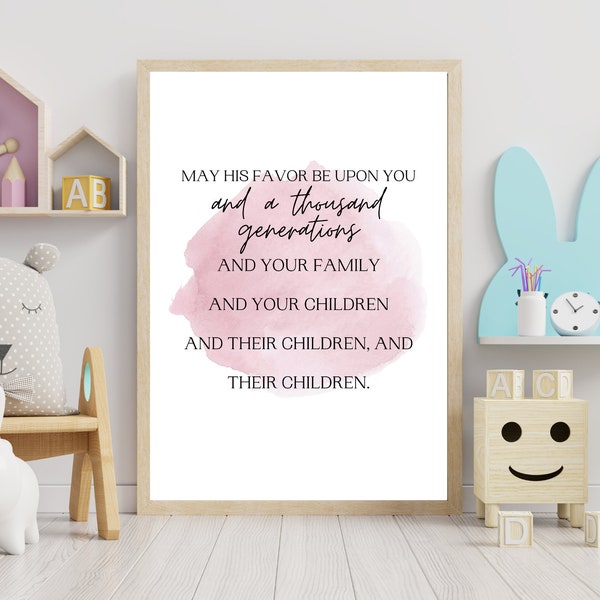 Lyrics to the Blessing Printable - Etsy